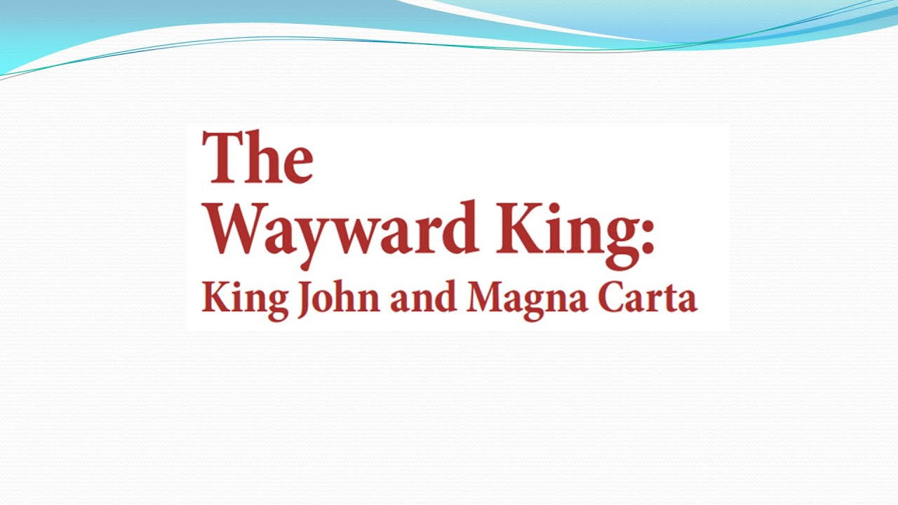 The Wayward King: King John and the Magna Carta | Read-Aloud for Kids ...