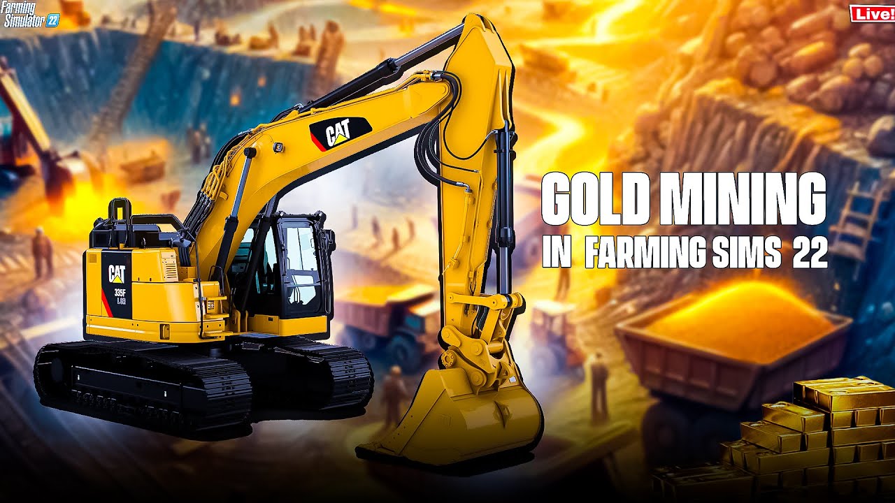 STARTING GOLDMINING IN FARMING SIMULATOR ! DAY - 1 #farmingsimulator22 ...