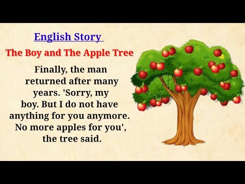 The Boy and The Apple Tree 🌲| Level-1 | Easy English Story For Beginner ...