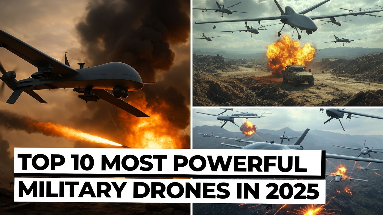 Top 10 Most Powerful Military Drones in 2025 - YouTube