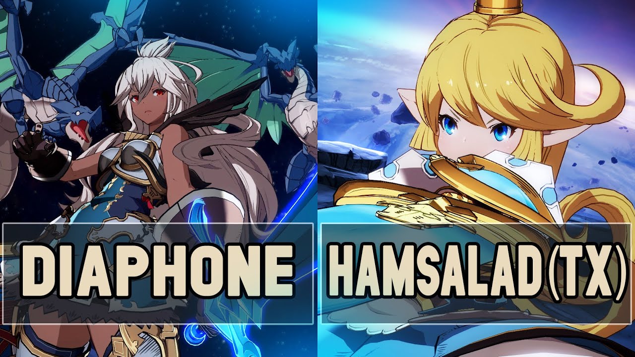 GBVS: Diaphone (Zooey) Vs HamSalad (TX) (Charlotta) | High Level ...