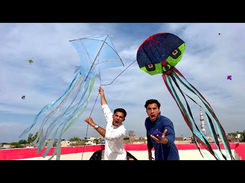 New Big Plasticbag Kite Flying Catch Octopus Kite | New Unique Kite 
