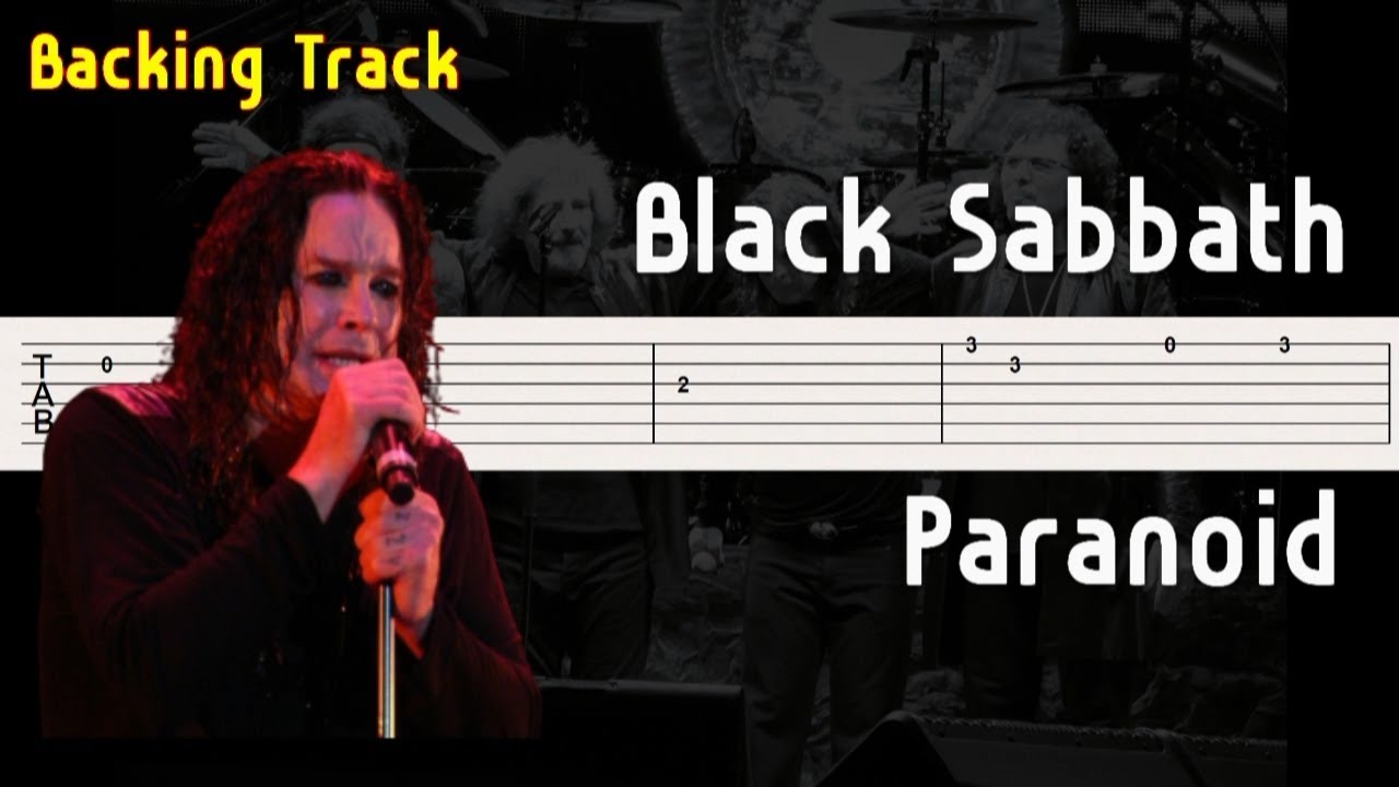 Black Sabbath - Paranoid Backing Track Guitar Tutorial [Tab] - YouTube