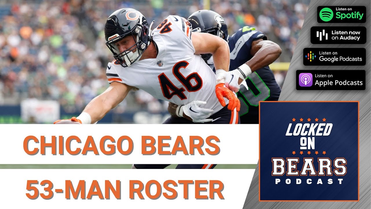 Chicago Bears initial 53-man roster prioritizes young players - YouTube