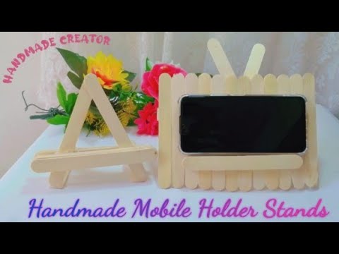 HandMade Mobile Holder Stands||DIY craft||Beautifull Mobile Stands ...