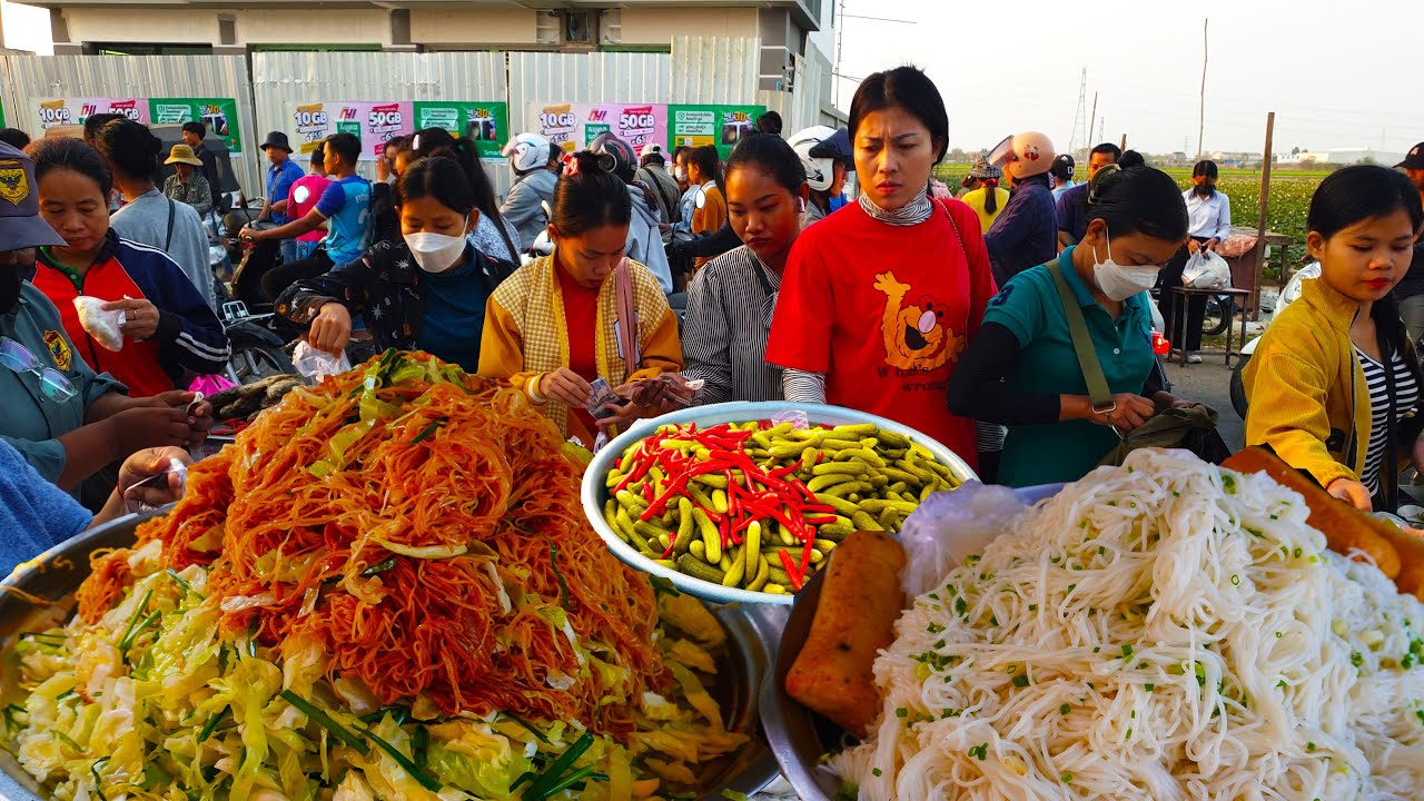 Cambodian Street Food Compilation For Factory Workers, Factory street ...