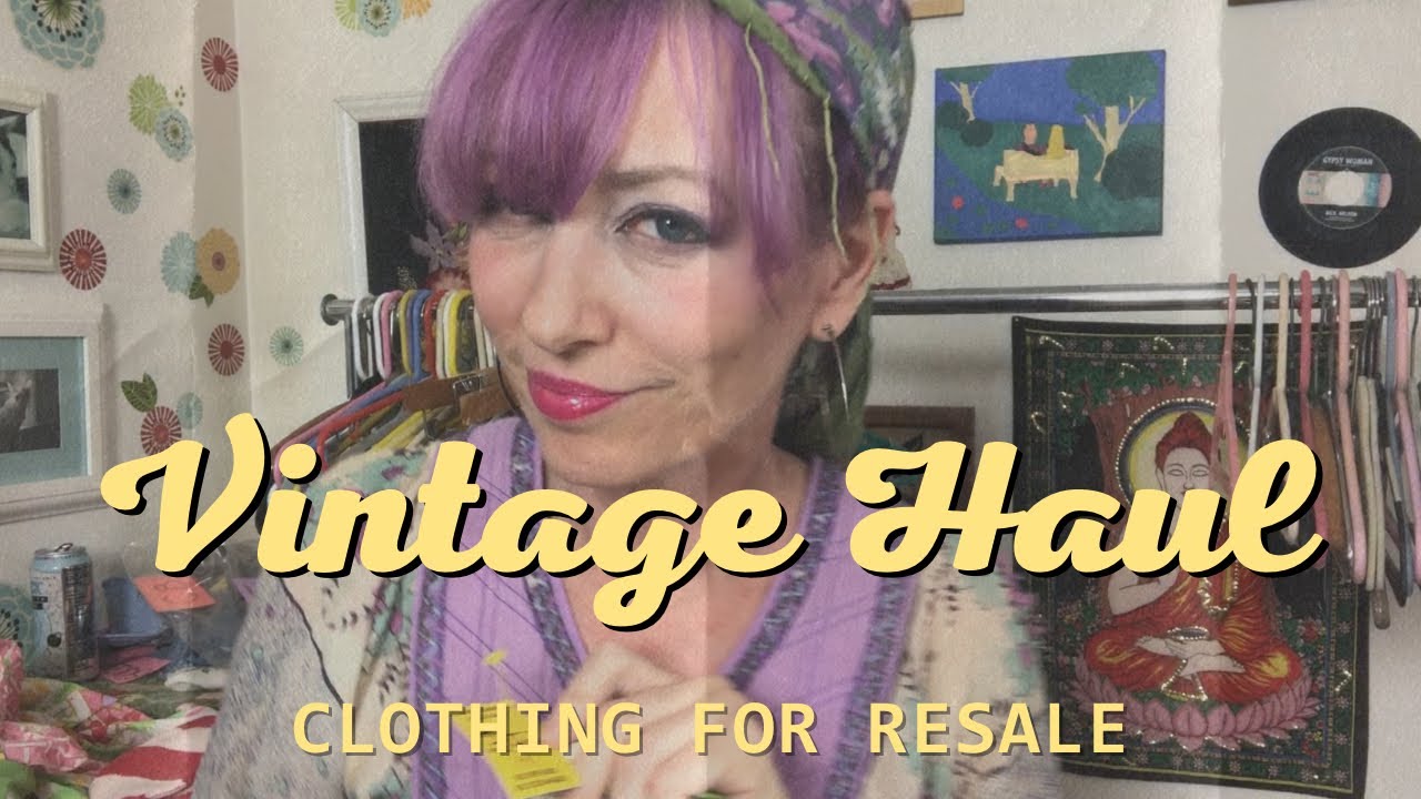 Womens Vintage Clothing Haul! (For Resale) - YouTube