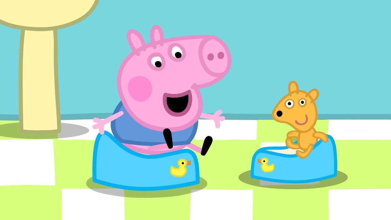 Peppa Pig George Goes To The Potty Book Read Aloud | Children's book ...