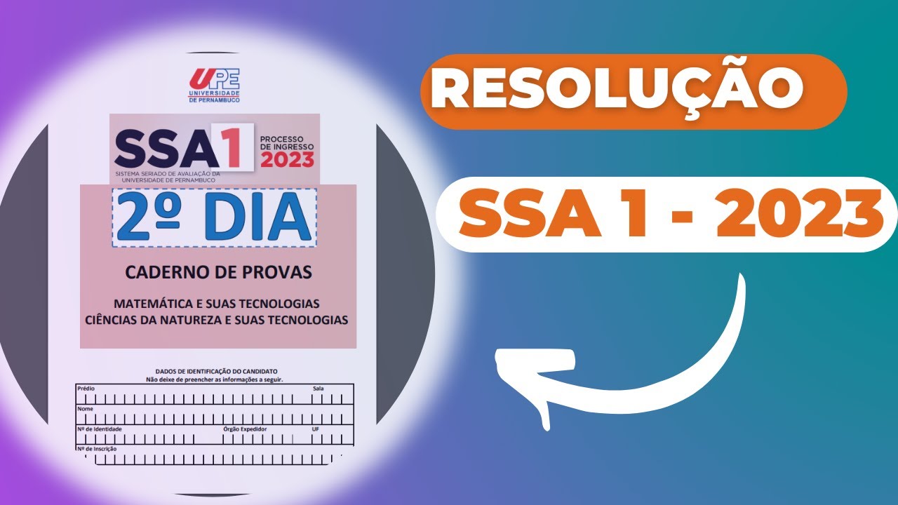 Prova Ssa 1 2023 Pdf 1 Dia - FDPLEARN