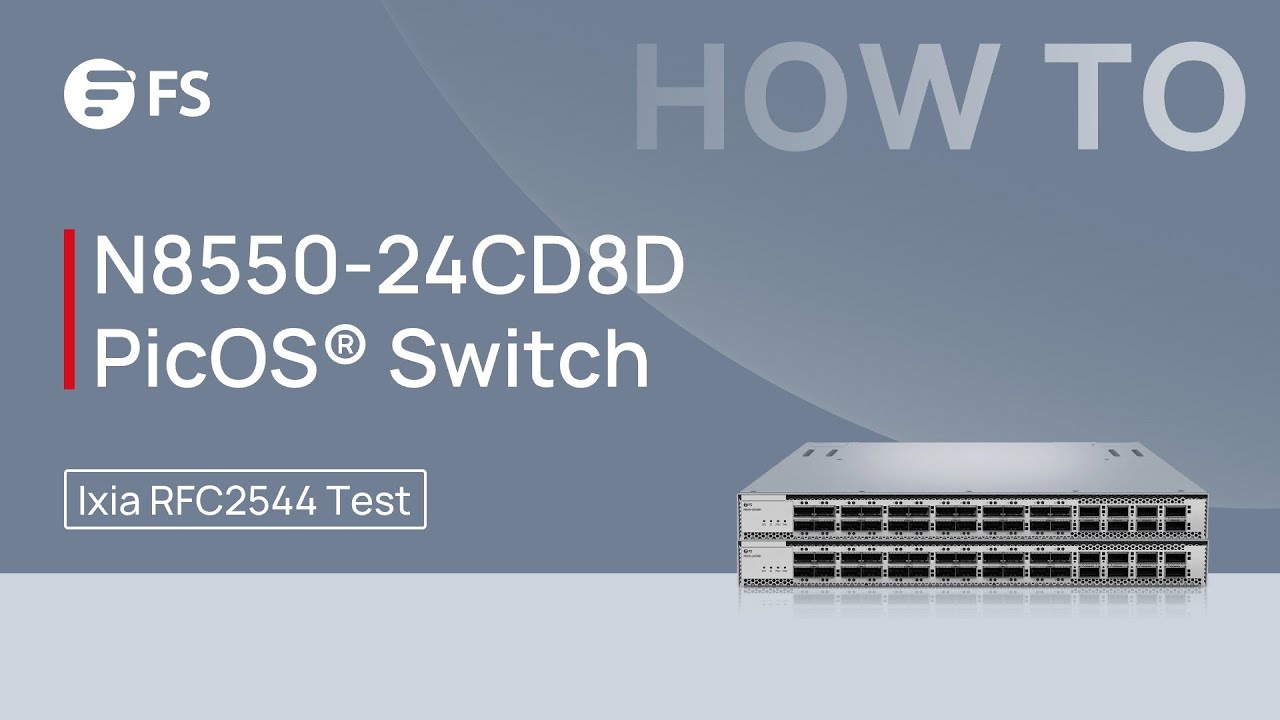 Ixia RFC2544 Test for N8550-24CD8D Switch | FS - YouTube