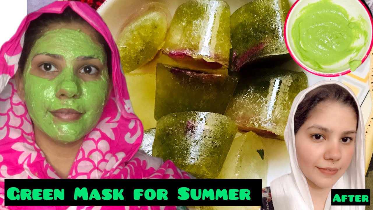 Green Face Pack For Summer ||DIY Mask ||Get Bright,spotless Acne free ...