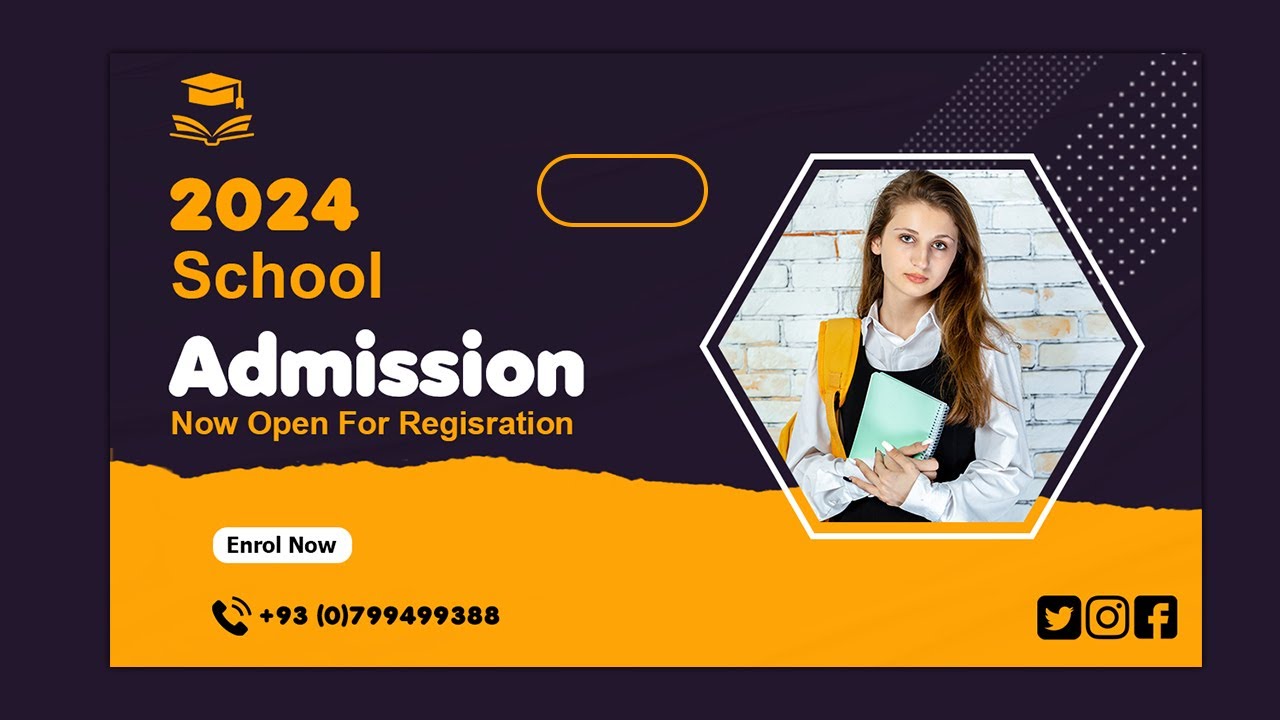 School Flyer Design Photoshop Tutorial - YouTube