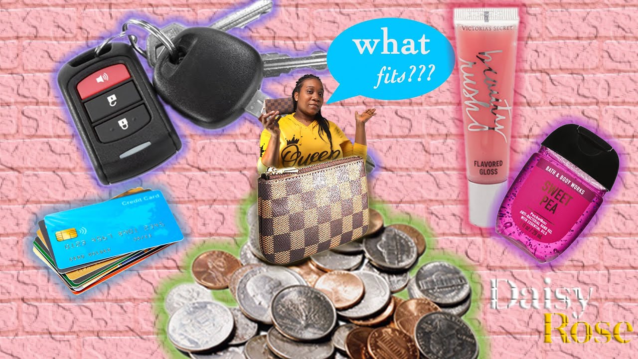 What Fits In My Daisy Rose Key Pouch! - YouTube