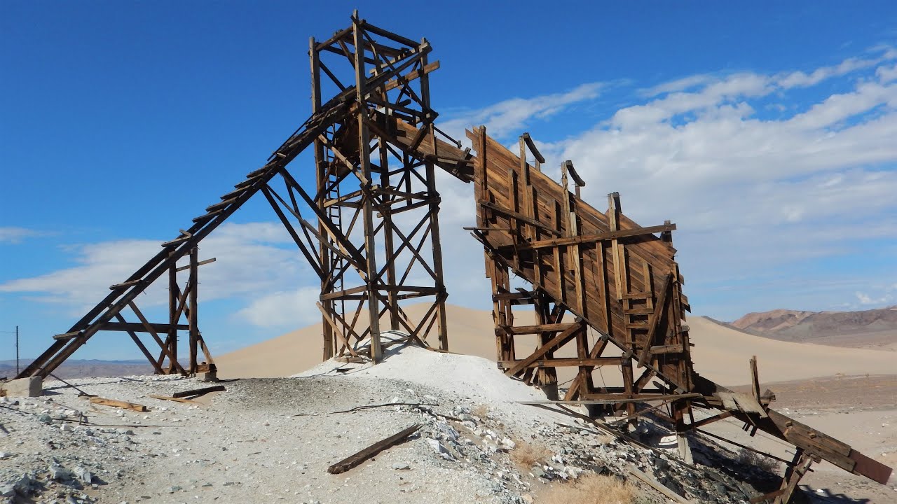 Massive Headframe/Ore Bin, Inclined Shaft Leading To Three Levels, Huge ...