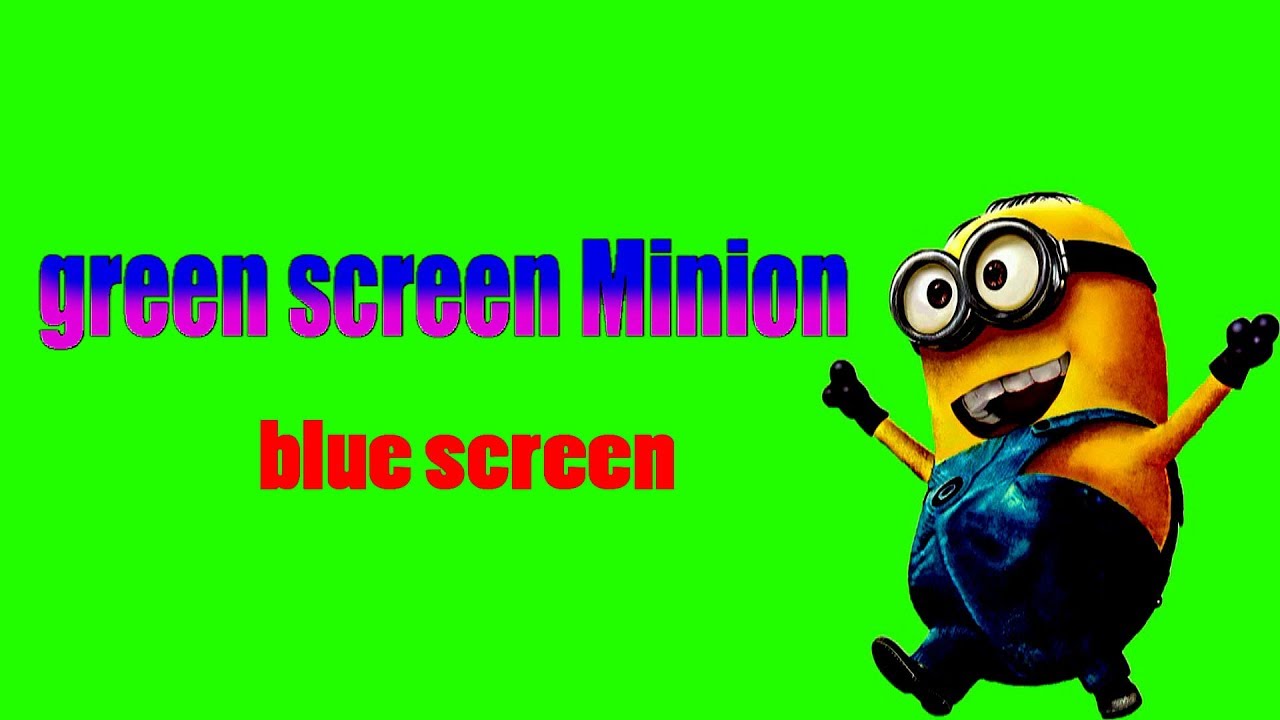 Minion green screen (миньоны) - YouTube
