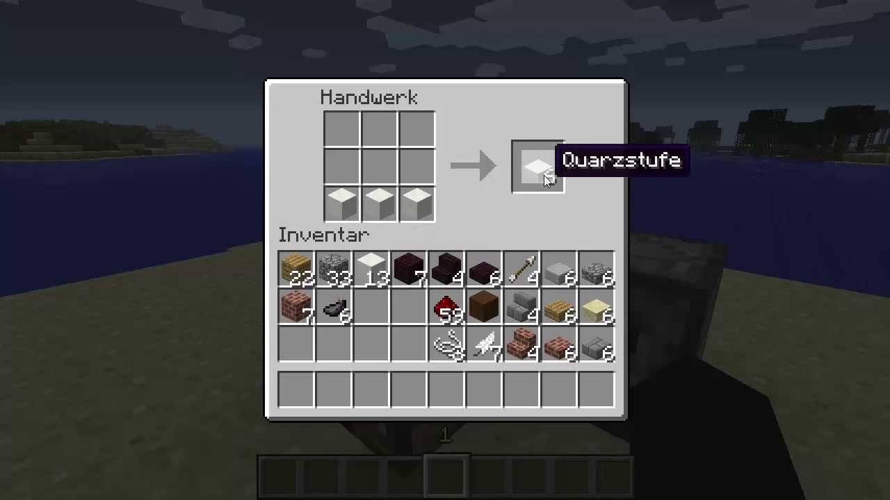 How To Minecraft - Quartz Slab - YouTube