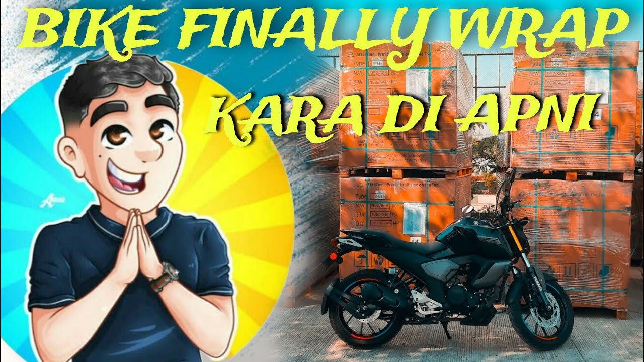 First Fz In India | Yamaha Fz V3 | Bike ko finally wrap kar diya 🔥🔥 ...