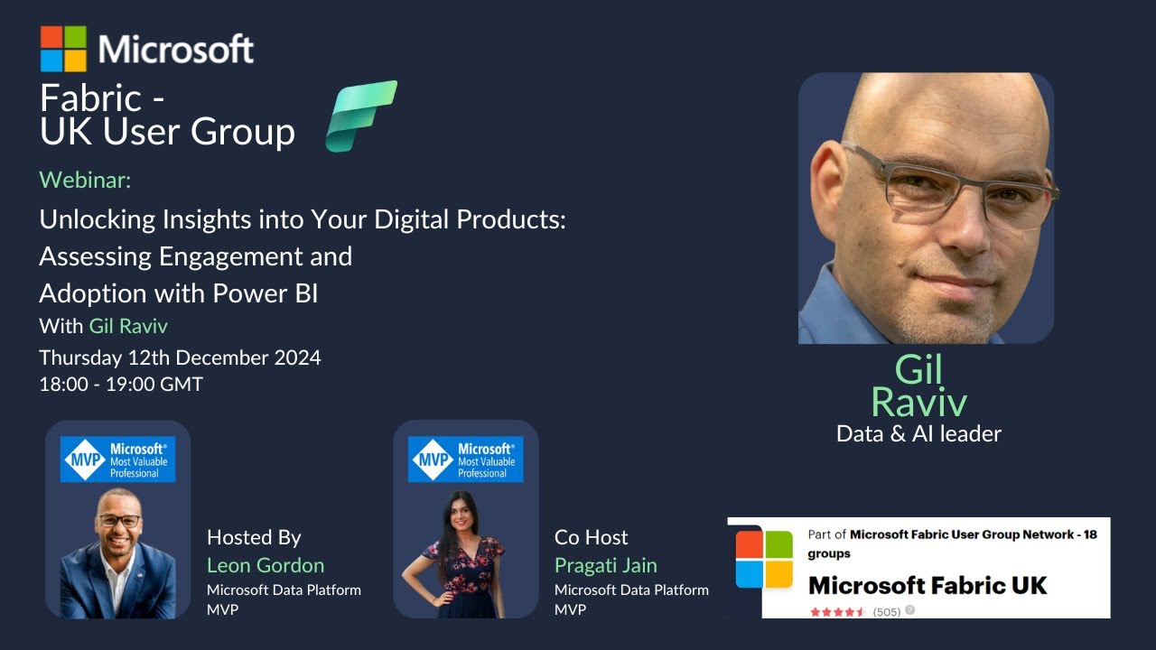 Assessing Engagement and Adoption with Power BI With Gil Raviv - YouTube