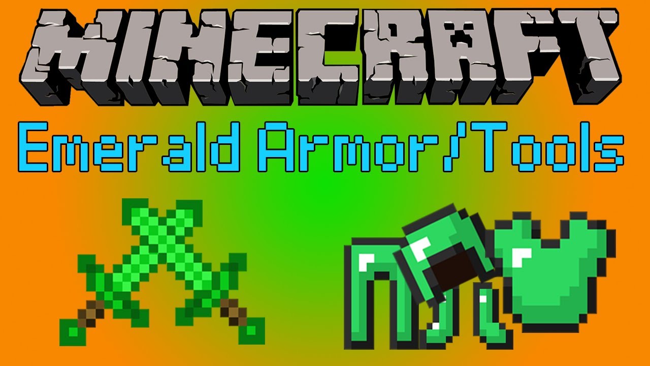 Minecraft: Emerald Armor/Tools [1.6.2] - YouTube