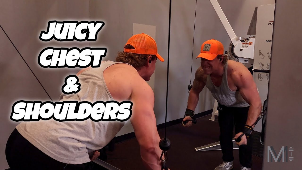 GROW YOUR UPPER CHEST TO LOOK BIGGER | Chest and Shoulder Workout - YouTube