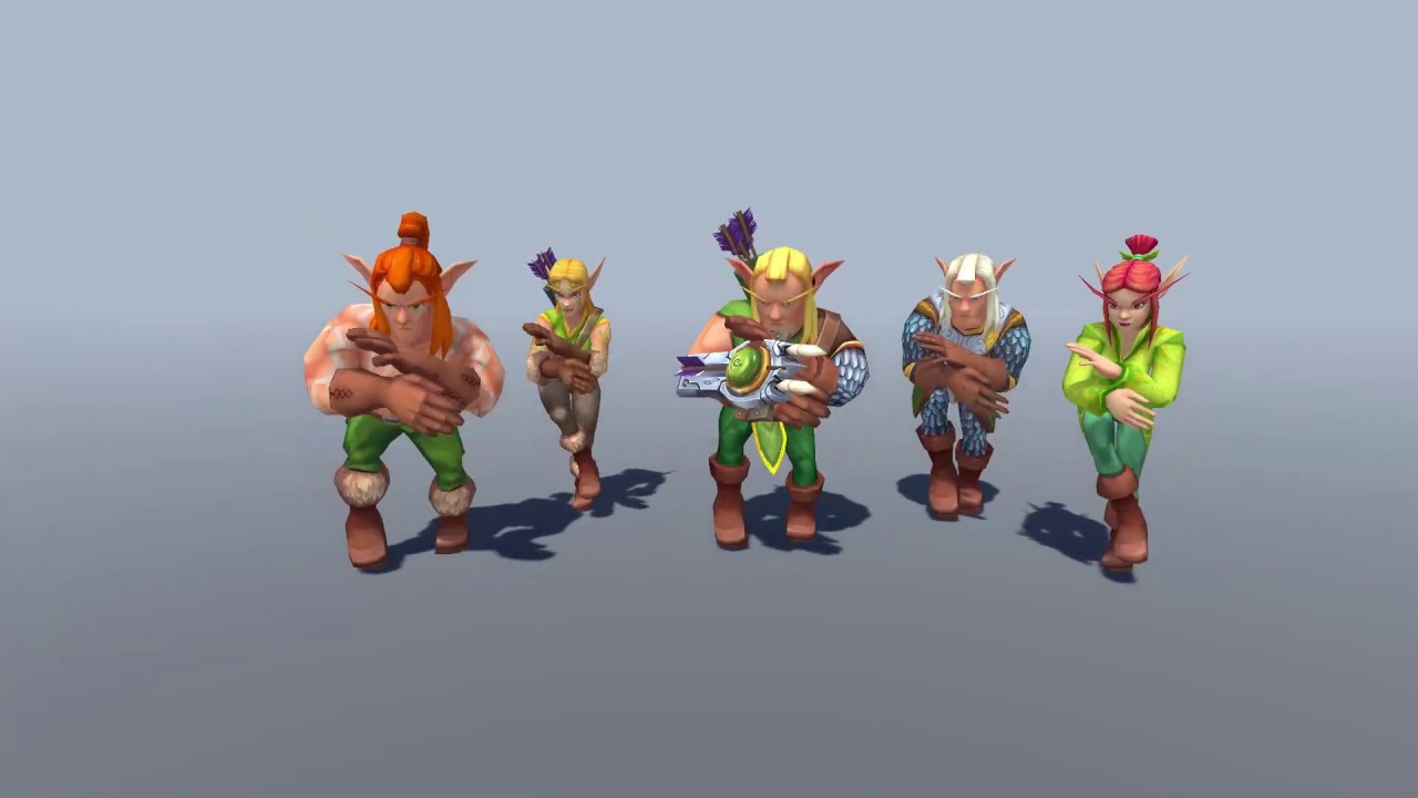 Elves Pack - Mobile characters - YouTube