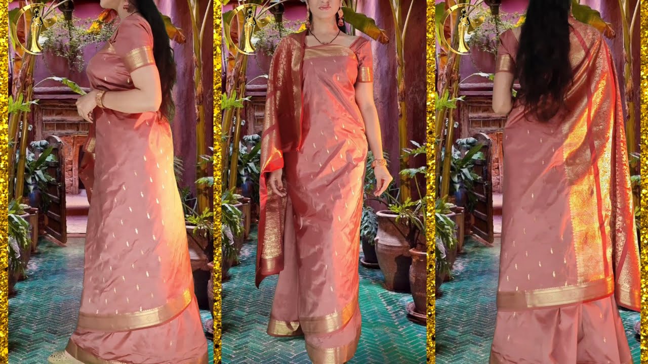 How To Wear Coorgi Style Saree | Traditional Kodava Saree Draping ...