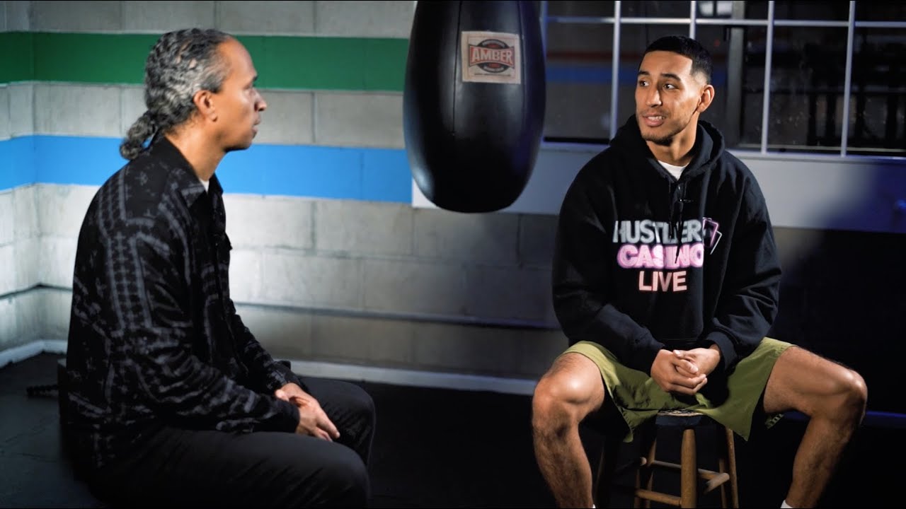 Boxer Ruben Torres with Ring Magazine Editor-In-Cheif Doug Fischer ...