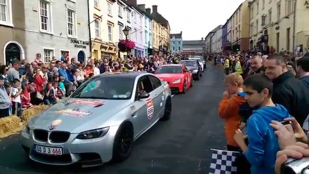Cannonball Run Ireland 2014...Arriving in Cahir - YouTube