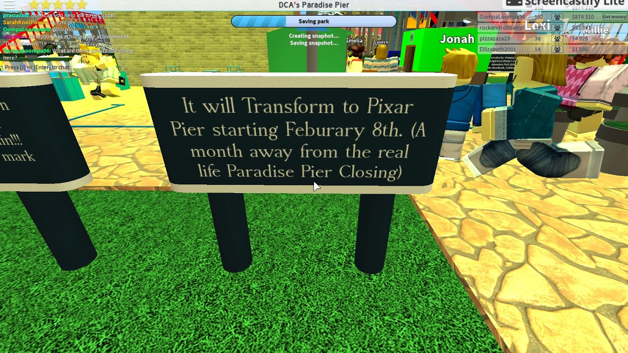 (OLD) ROBLOX Theme Park Tycoon 2 Paradise Pier News and Announcements ...