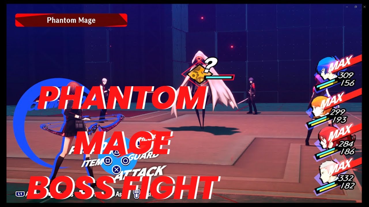 Persona 3 RELOAD Phantom Mage Boss Fight Floor 82 - YouTube