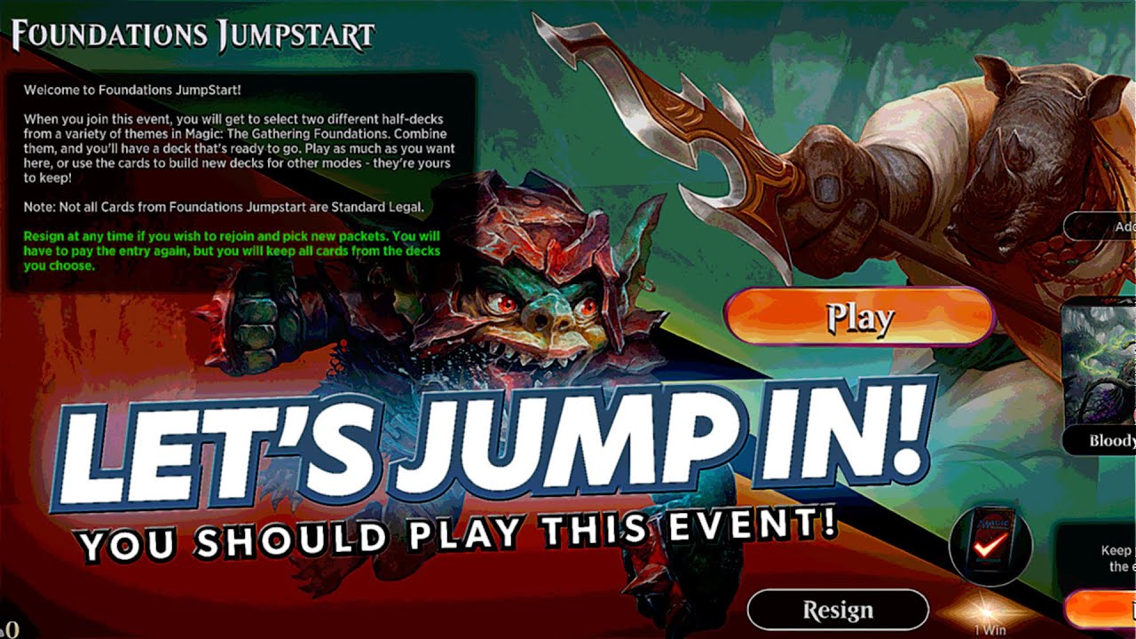 Play the Foundations Jumpstart event! - YouTube