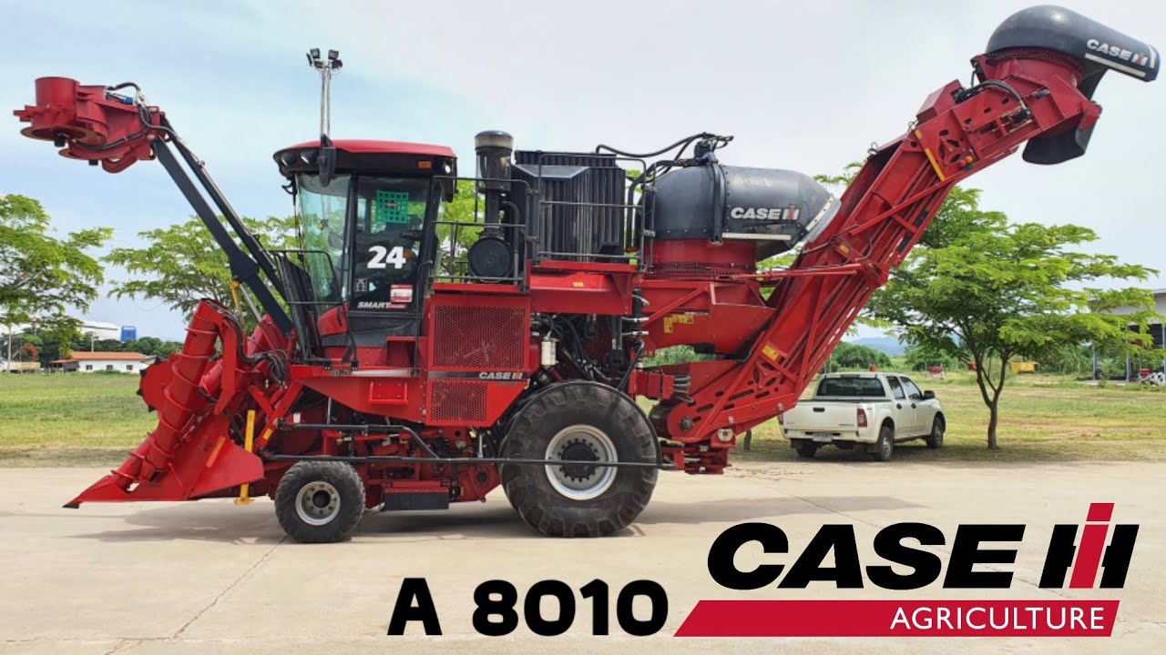 รถตัดอ้อย CASE รุ่น A8010, SugarCane Harvester - YouTube