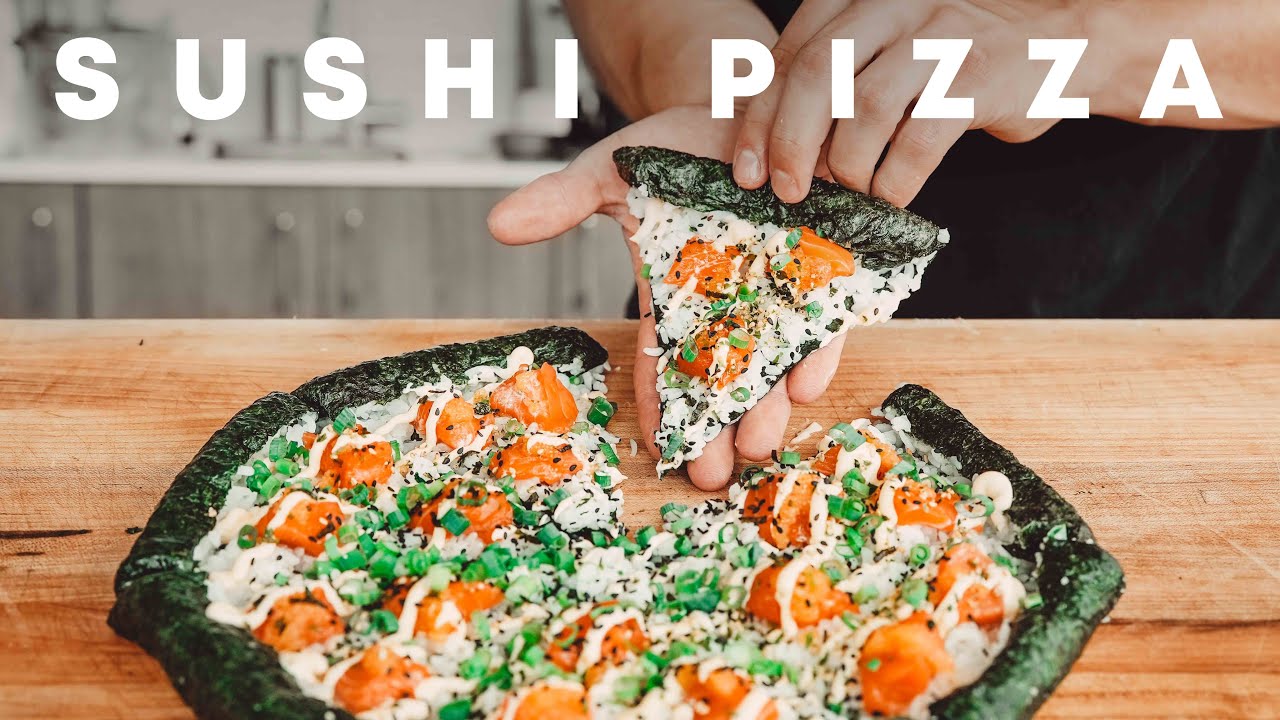 Salmon Sushi Pizza - YouTube