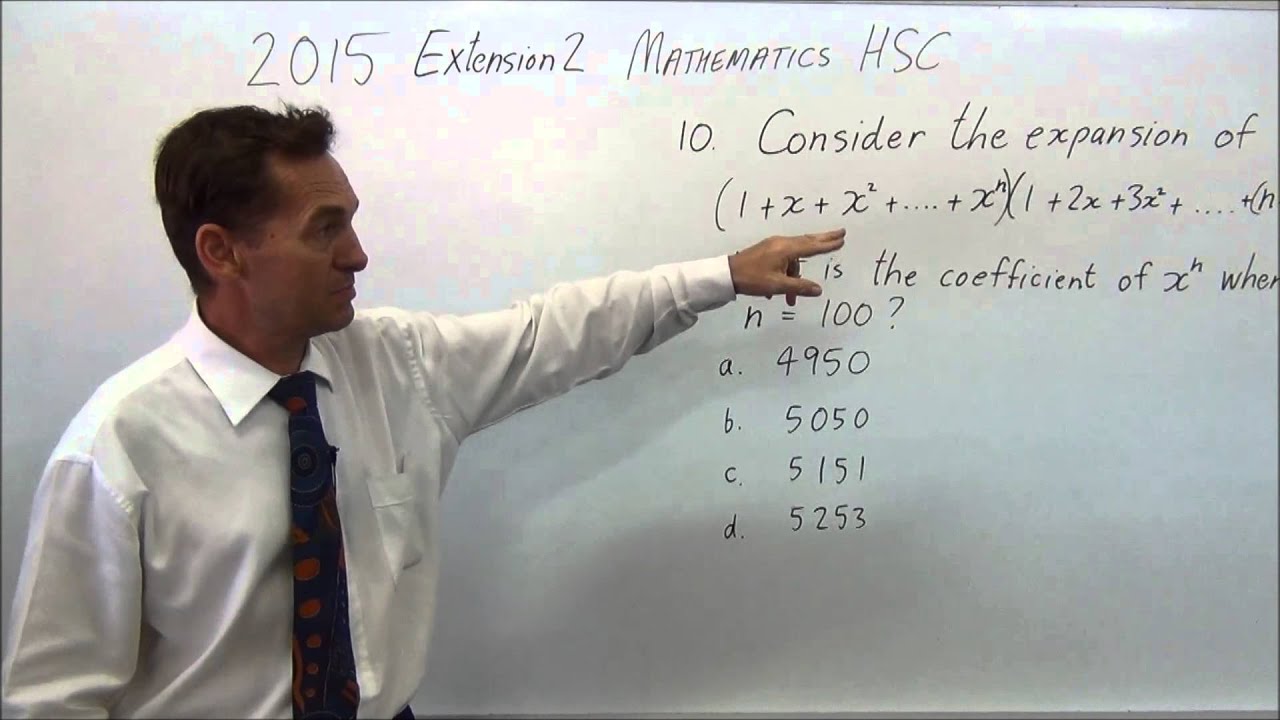 2015 Extension 2 HSC Questions 9 and 10 - YouTube
