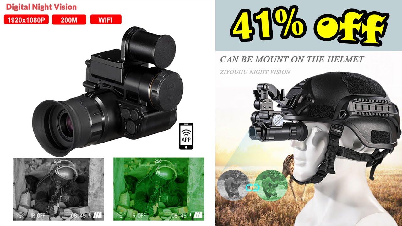 NVG10 Digital Night Vision Goggles Night Monocular Viewer 200m for ...
