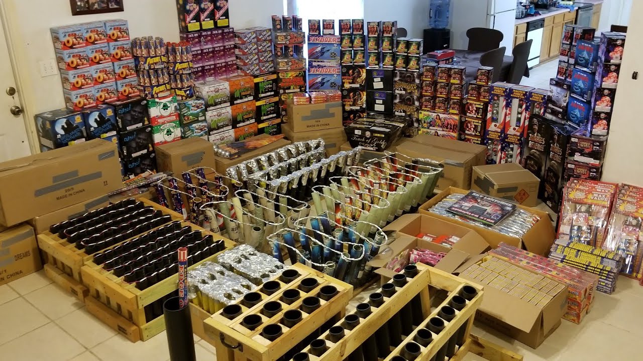 2018 HUGE Fireworks Stash - $5000+ Worth - YouTube