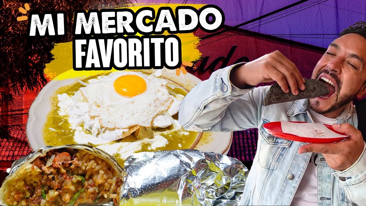 ¡Hasta esto puedes COMER EN MERCADO EL CHORRITO! - YouTube