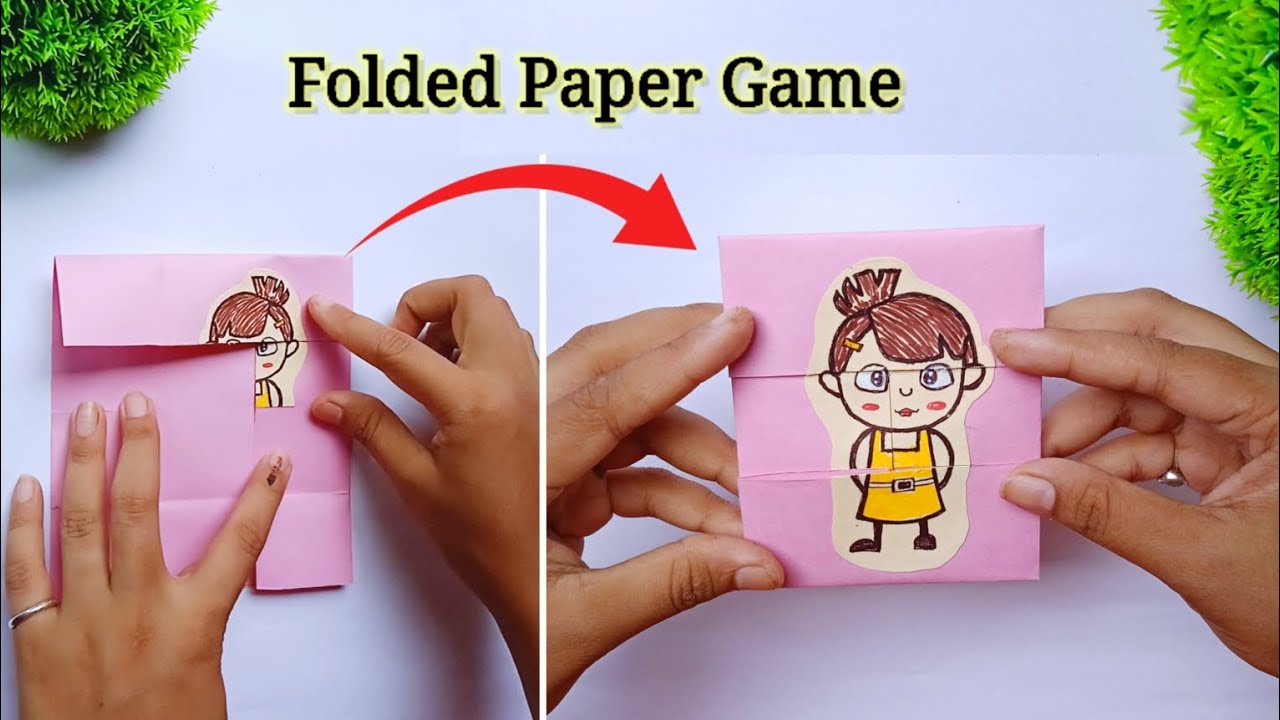 Paper game | paper puzzle game | Folded paper game - YouTube