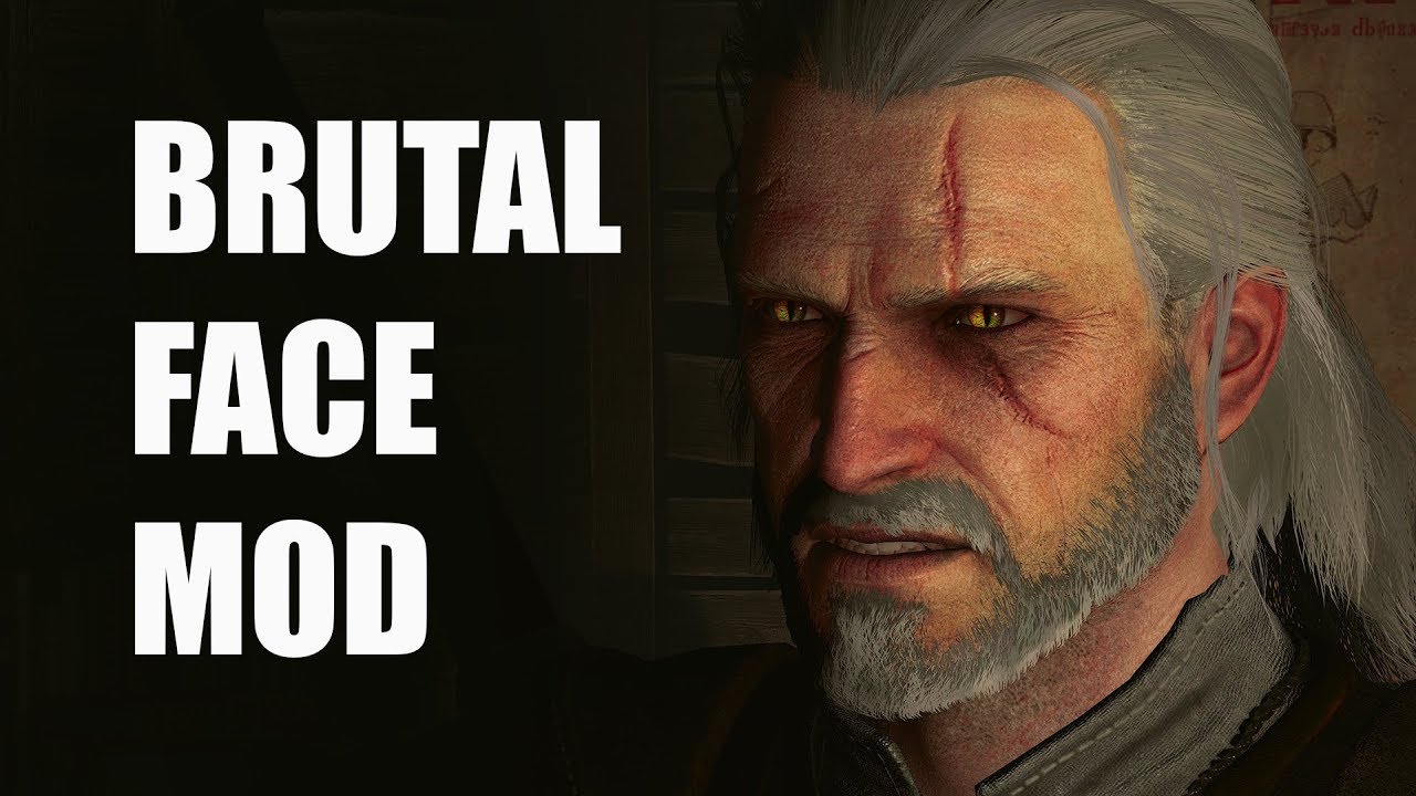 The Witcher 3 Brutal Face Mod - YouTube