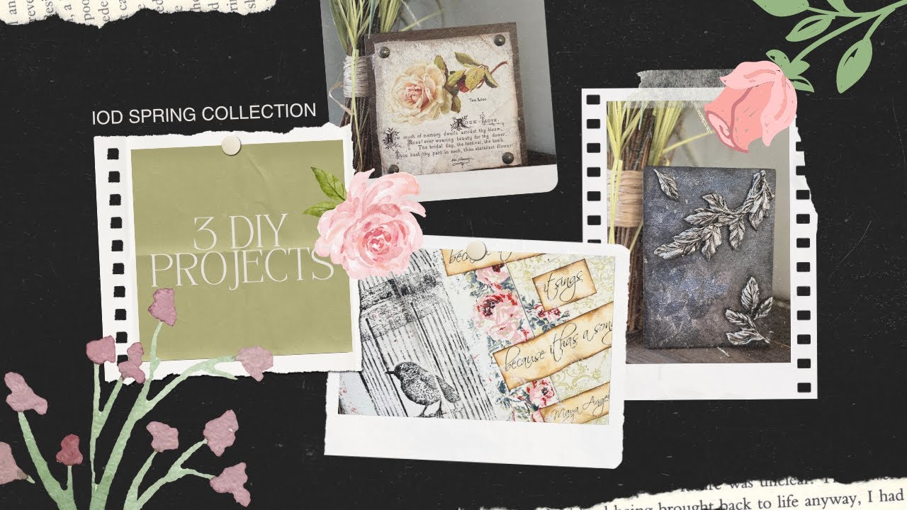 IOD Spring 2024 Collection: 3 Easy to Do DIY Tutorials - YouTube