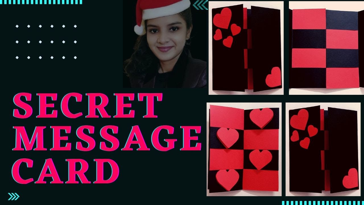 Secret Message Card | Secret Fold Card | Unique Greeting Card with ...