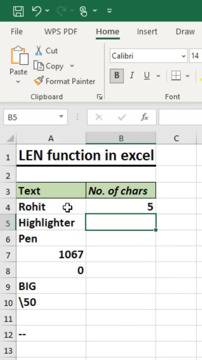LEN function in excel 💯 #exceltutorial #exceltips #exceltricks # ...