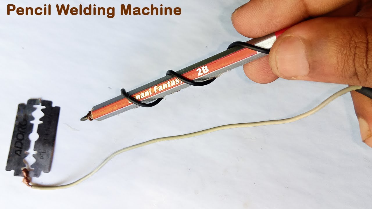 How to make simple pencil welding machine at home with bleed | Diy ...