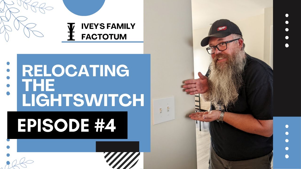 How to move your light switch from one side of wall to the other ...