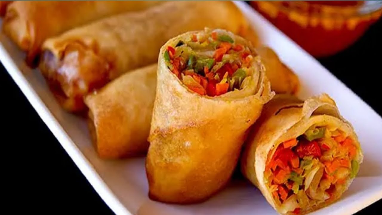 Vegetables Spring Roll with Homemade Sheets। वेज स्प्रिंग रोल। How to ...