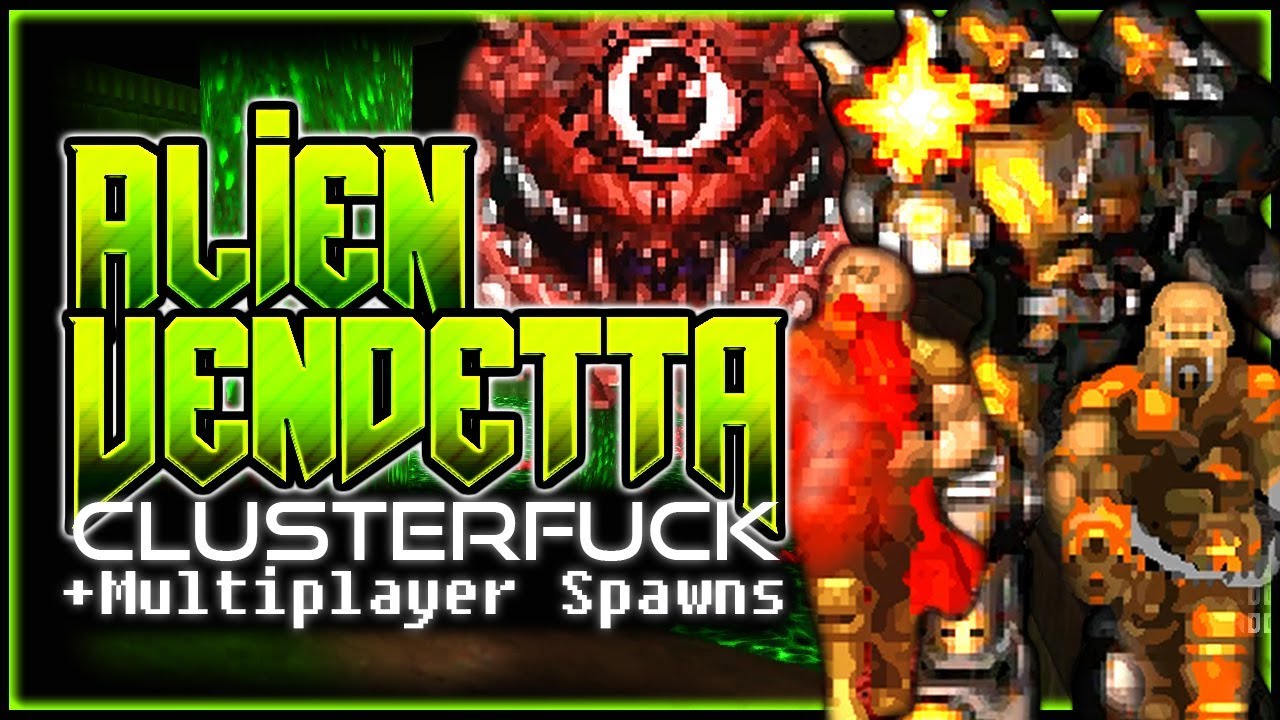 INCREASED DIFFICULTY | Alien Vendetta Map 14-15 | Complex Doom/LCA ...