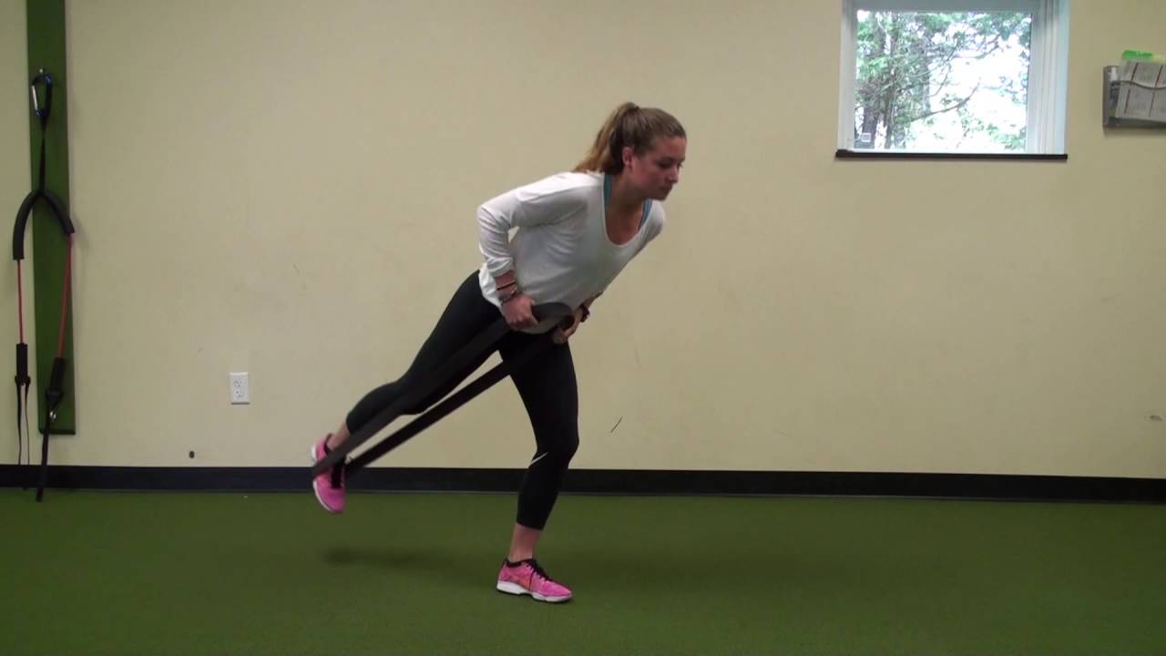 1 Leg RDL with Band - YouTube