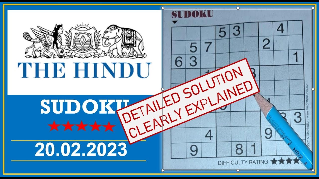 Video 414 How To Solve 5 Star Hindu Sudoku Feb 20 2023 Step By video-414-how-to-solve-5-star-hindu-sudoku-feb-20-2023-step-by