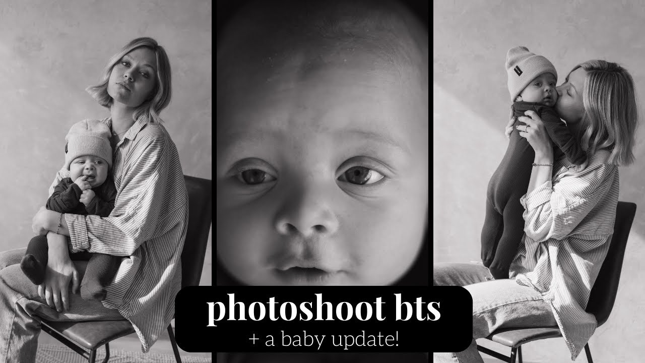 SELF PORTRAITS WITH MY 5 MONTH OLD || behind the scenes, baby updates ...