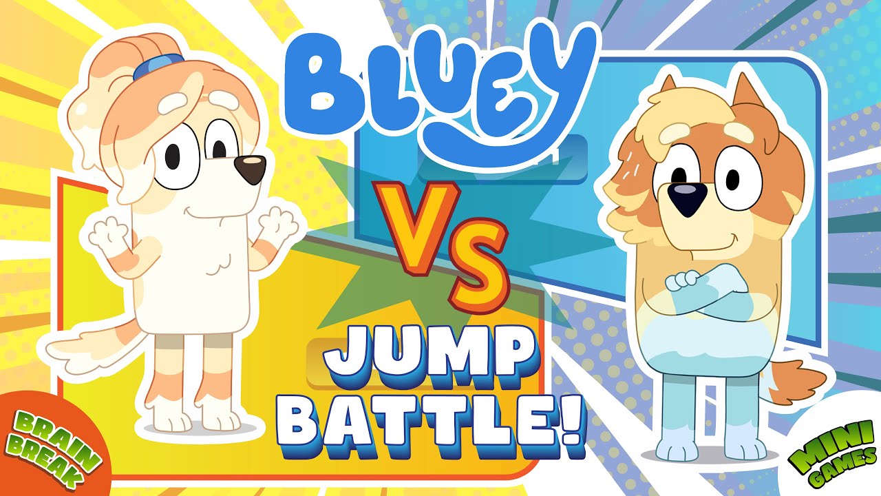 Bluey’s Jump Battle: Uncle Rad vs Frisky Brain Break Adventure🐾🏆 - YouTube